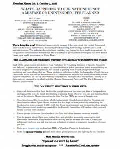 Freedom Flyers – Spread The Word By Hand! - coreysdigs.com